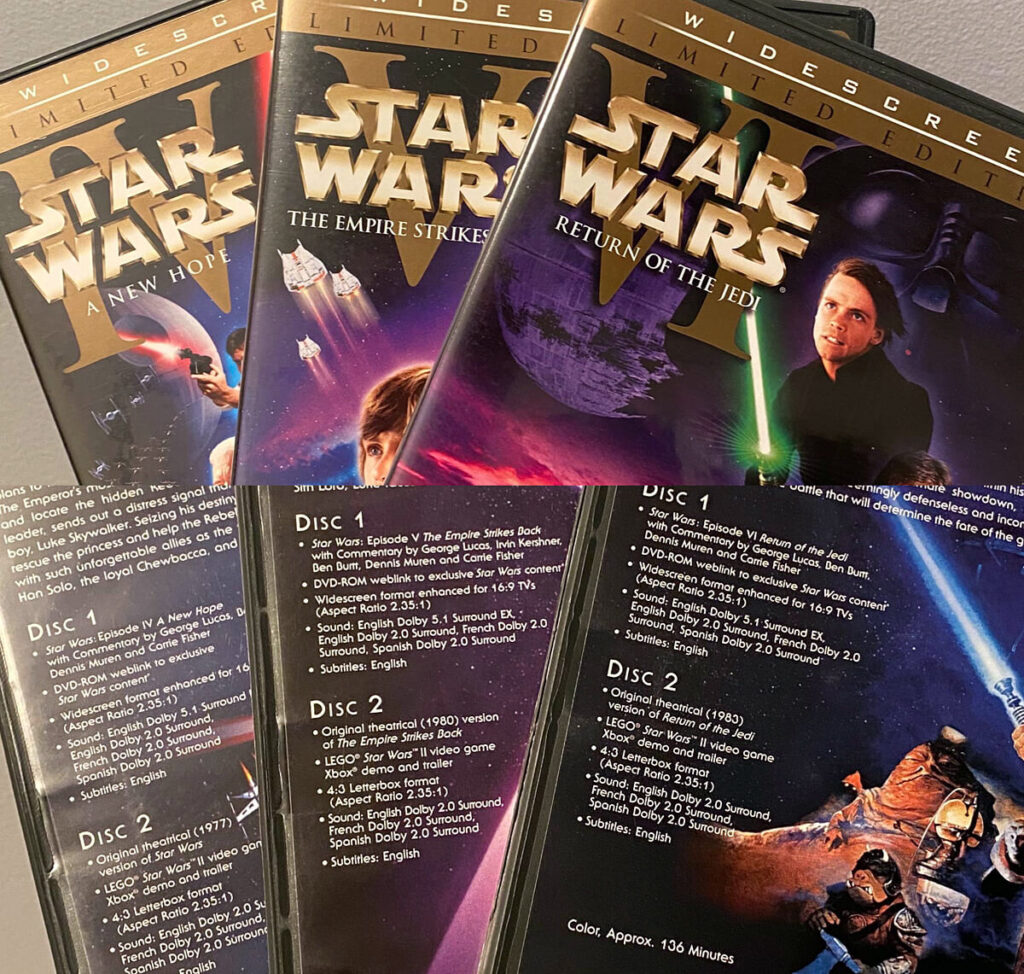 Star Wars Original Trilogy Unaltered DVD | 2024-2025 Con Dates Star Wars Original Trilogy Unaltered DVD | 2024-2025 Con Dates